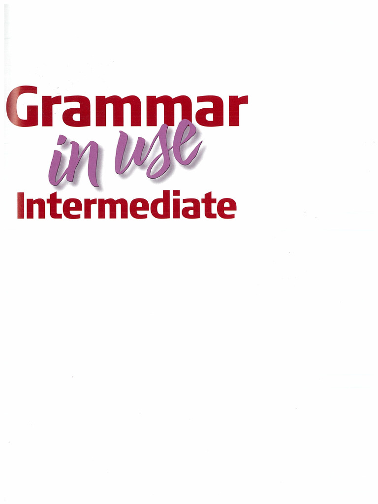 Grammar in Use Intermediate U1-14 | PDF