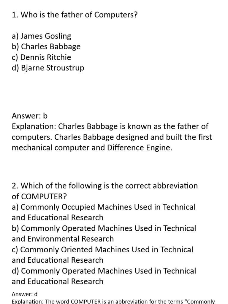 MCQS in Computer | PDF | Computer Data Storage | Logic Gate