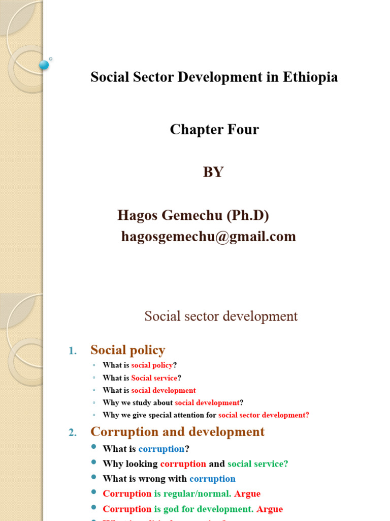 Ch. 4-Social Sector Development | PDF | Social Policy | Political ...