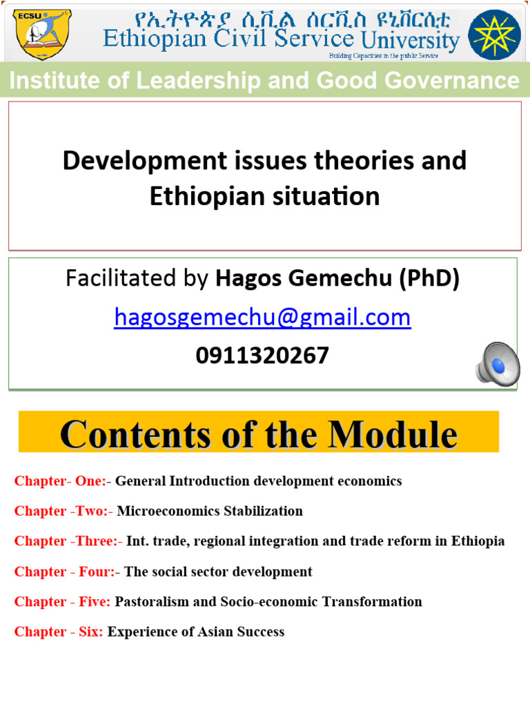 CH. 1 - General Introduction of Development Economics | PDF