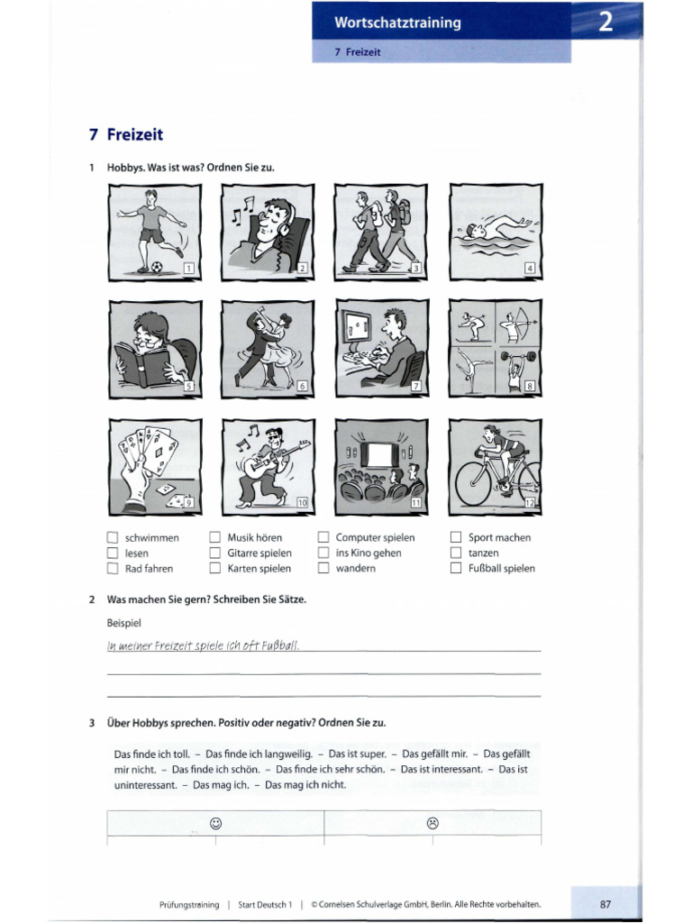 Freizeit A1 | PDF