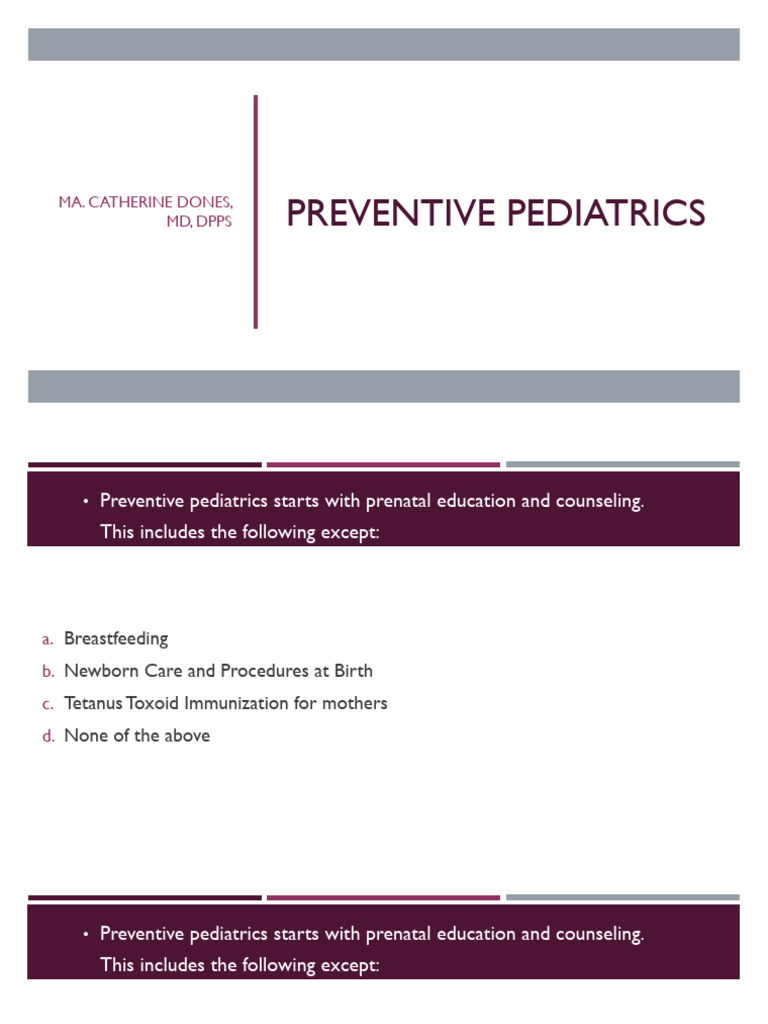 1-Preventive-Pediatrics | PDF | Breastfeeding | Breast Milk
