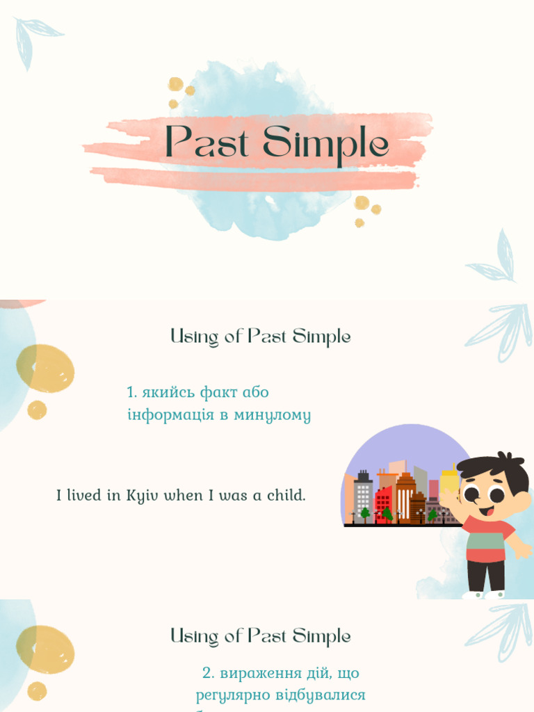 Past Simple - Kidspdf | PDF