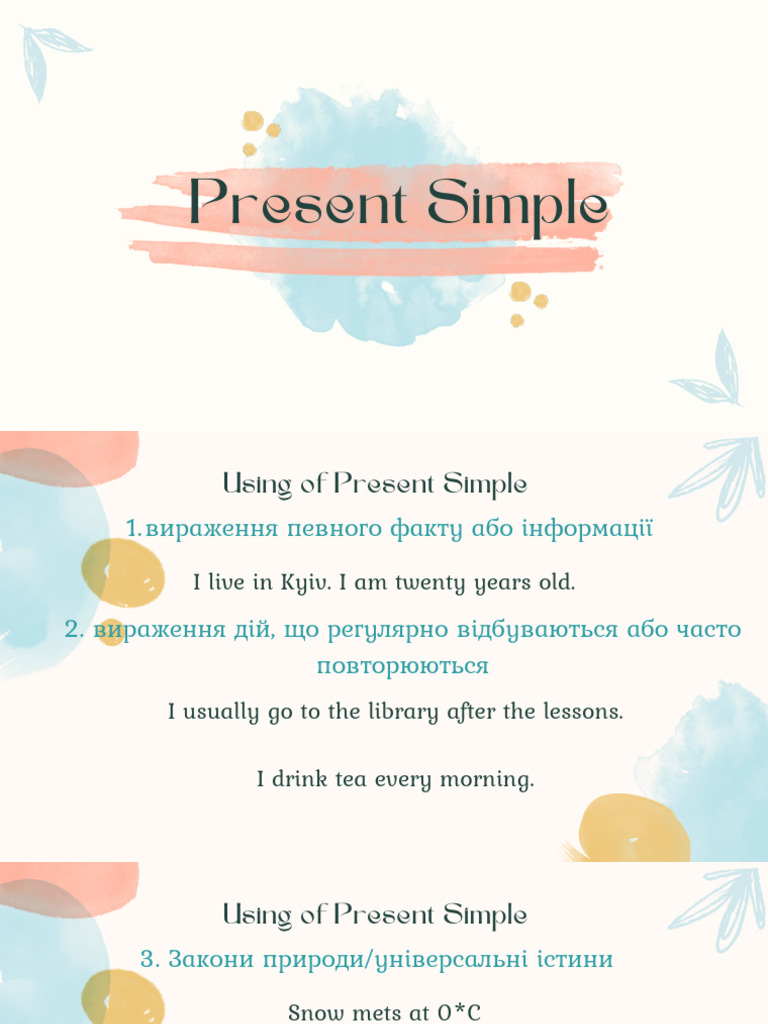 Present Simple1 | PDF
