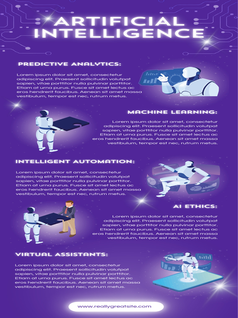 Purple Artificial Intelligence Illustrative Infographic | PDF