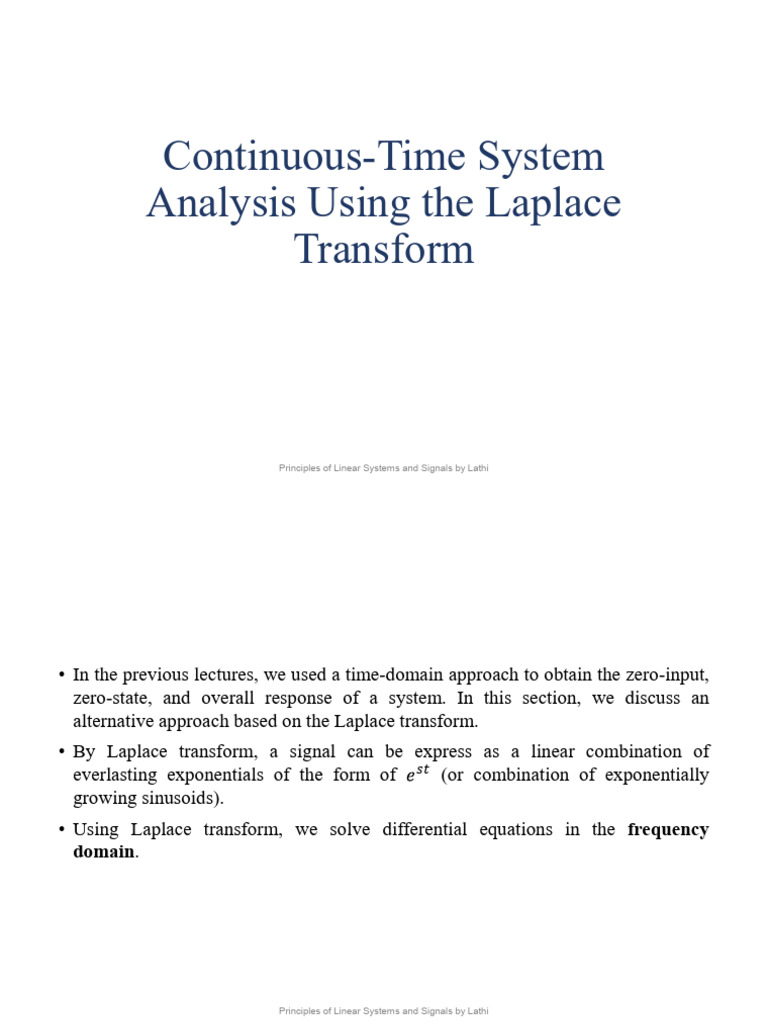 Week 11 | PDF | Laplace Transform | Applied Mathematics