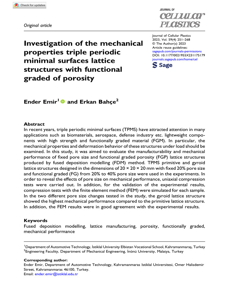 Emir Bahce 2023 Investigation of The Mechanical Properties Triple ...