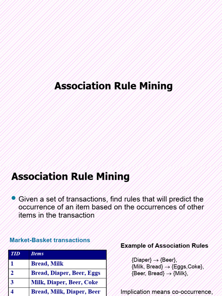 Association Rule Mining Guide | PDF