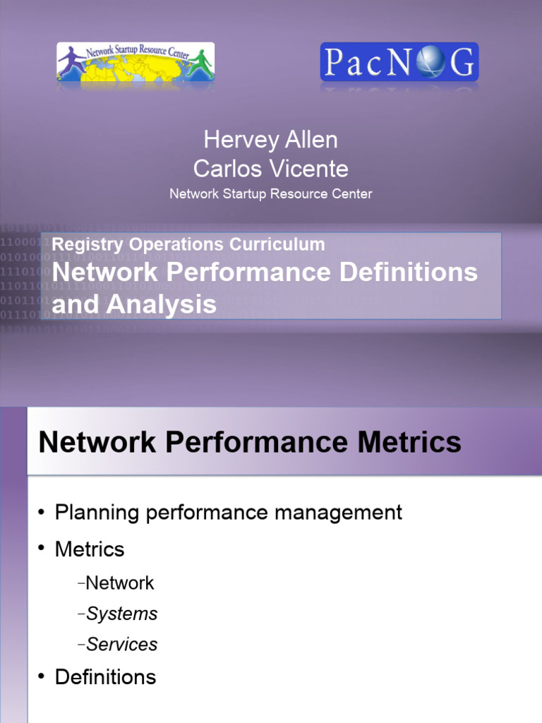 Network Performance Definitions Analysis | PDF | Network Congestion | Port (Computer Networking)