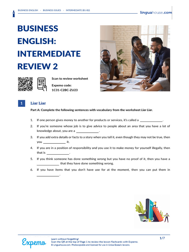 Intermediate Business English Review | PDF | Clothing