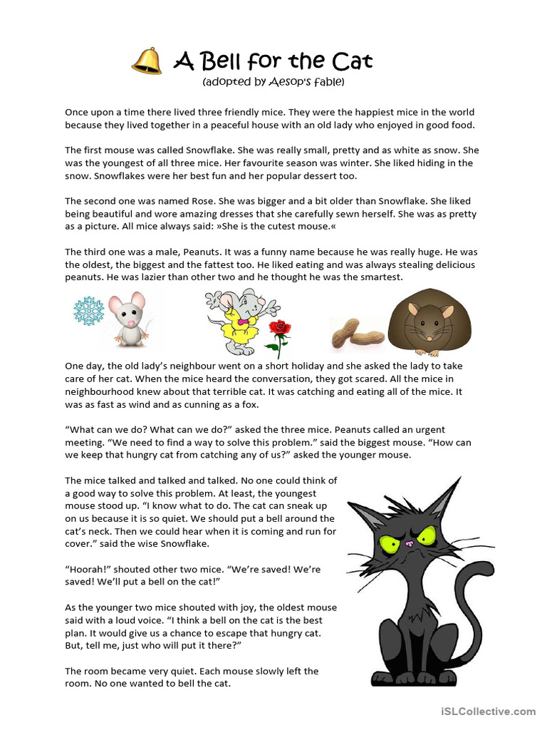 Aesop's Fable A Bell For The Cat | PDF | Mouse