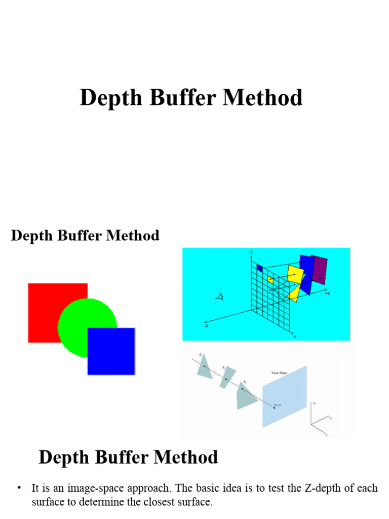 Depth Buffer Method | PDF | Signal Processing | Computer Science Depth Buffer Method | PDF | Signal Processing | Computer Science