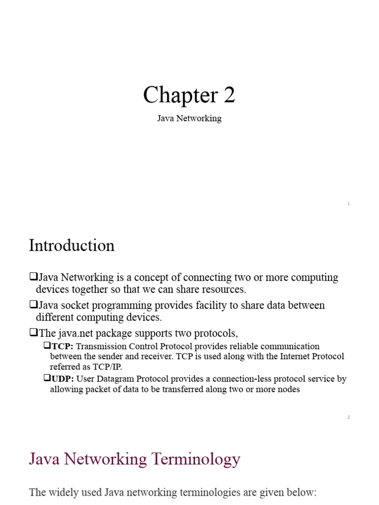 chapter 2 | PDF | Computer Network | Internet Protocol Suite