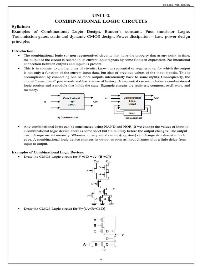 VLSI - Unit 2 Notes | PDF VLSI - Unit 2 Notes | PDF