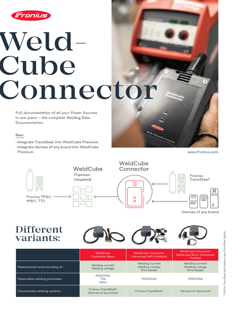 PW FS Connector WeldCube EN | PDF | Electric Power | Electric Heating
