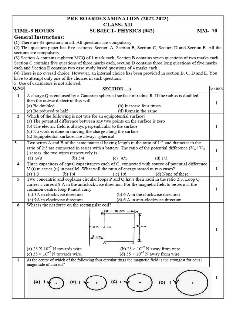 QP Physics | Download Free PDF | Inductor | Photoelectric Effect