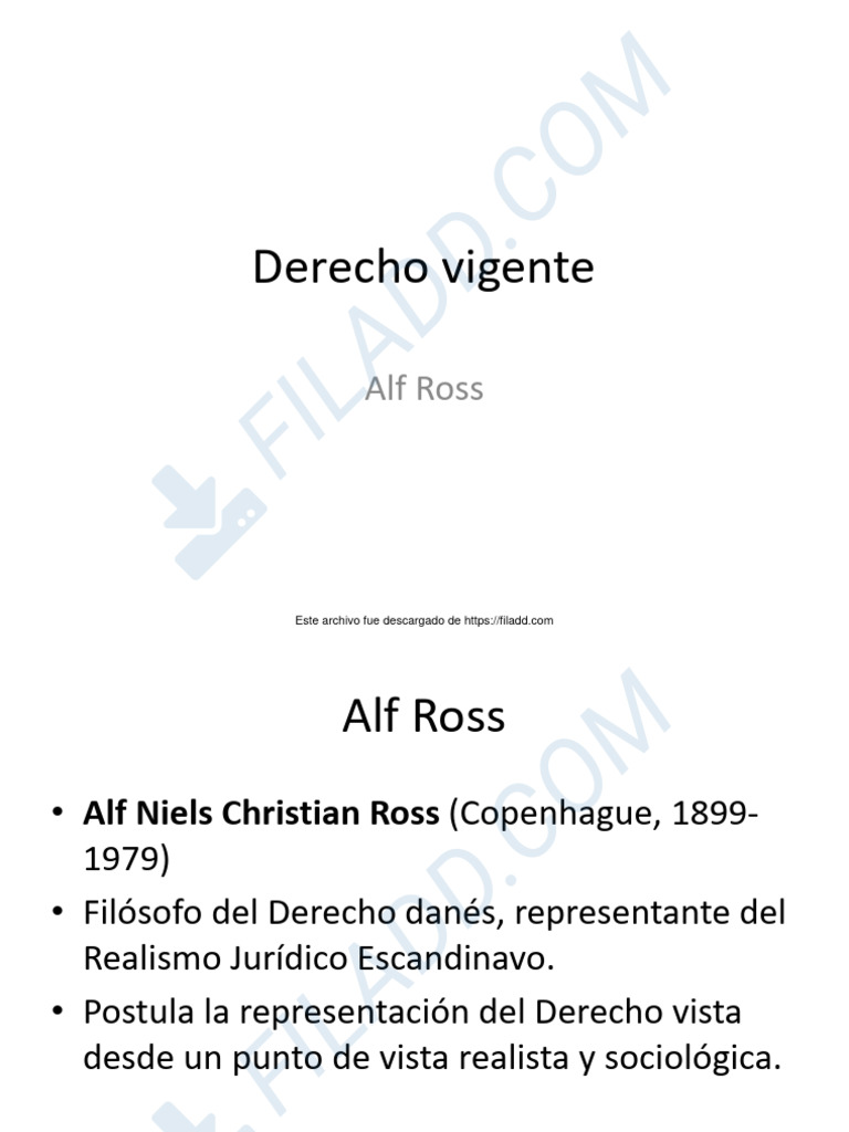 Guia de Clase - Derecho Vigente - Alf Ross | PDF | Estado (política) | Comportamiento