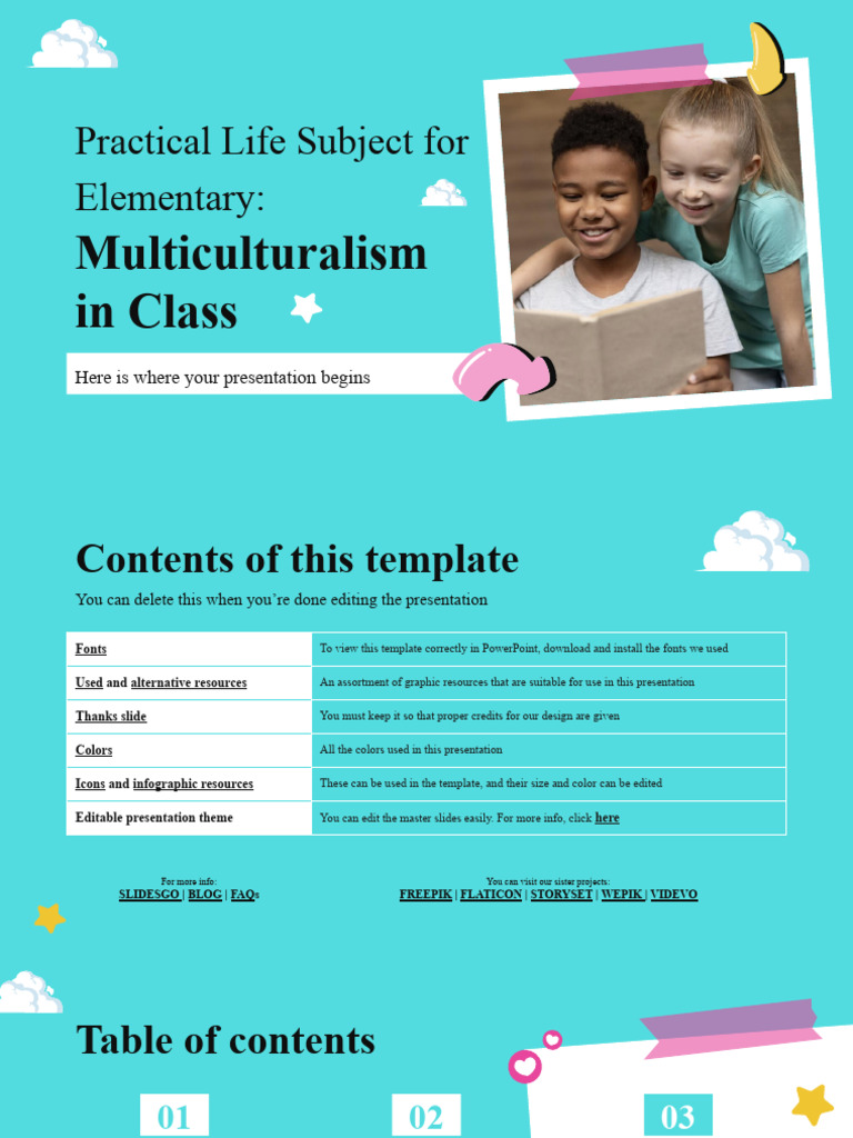 Practical Life Subject for Elementary_ Multiculturalism in Class by Slidesgo | PDF | Planets ...