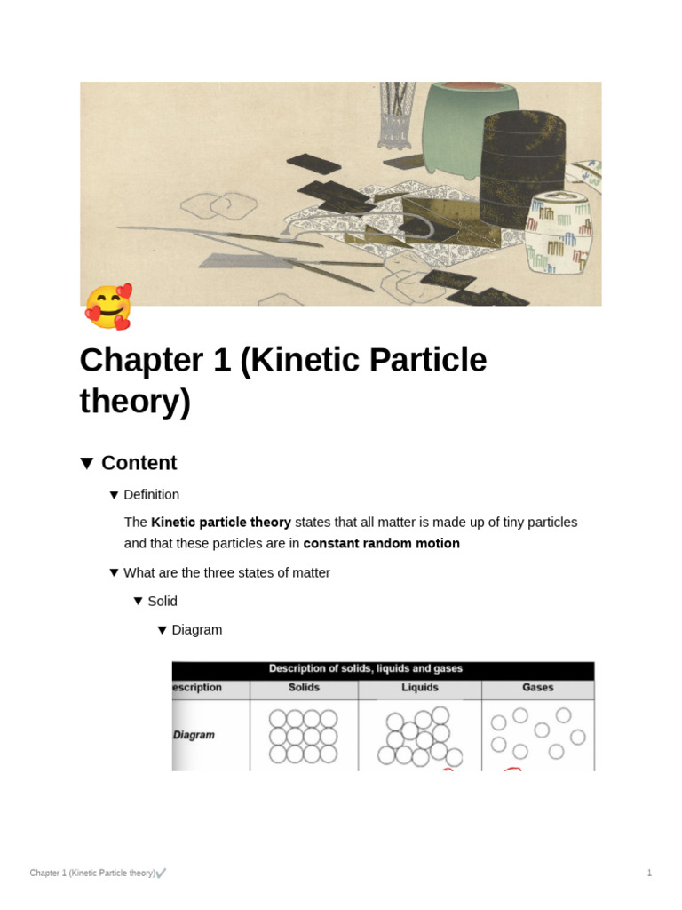 Kinetic Particle Theory Explained | PDF | Evaporation | Temperature