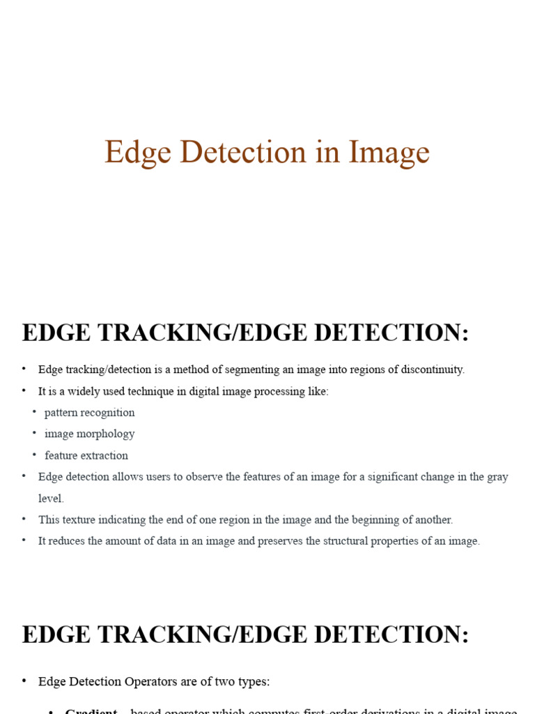 Edge Detection | PDF | Computer Vision | Image Processing