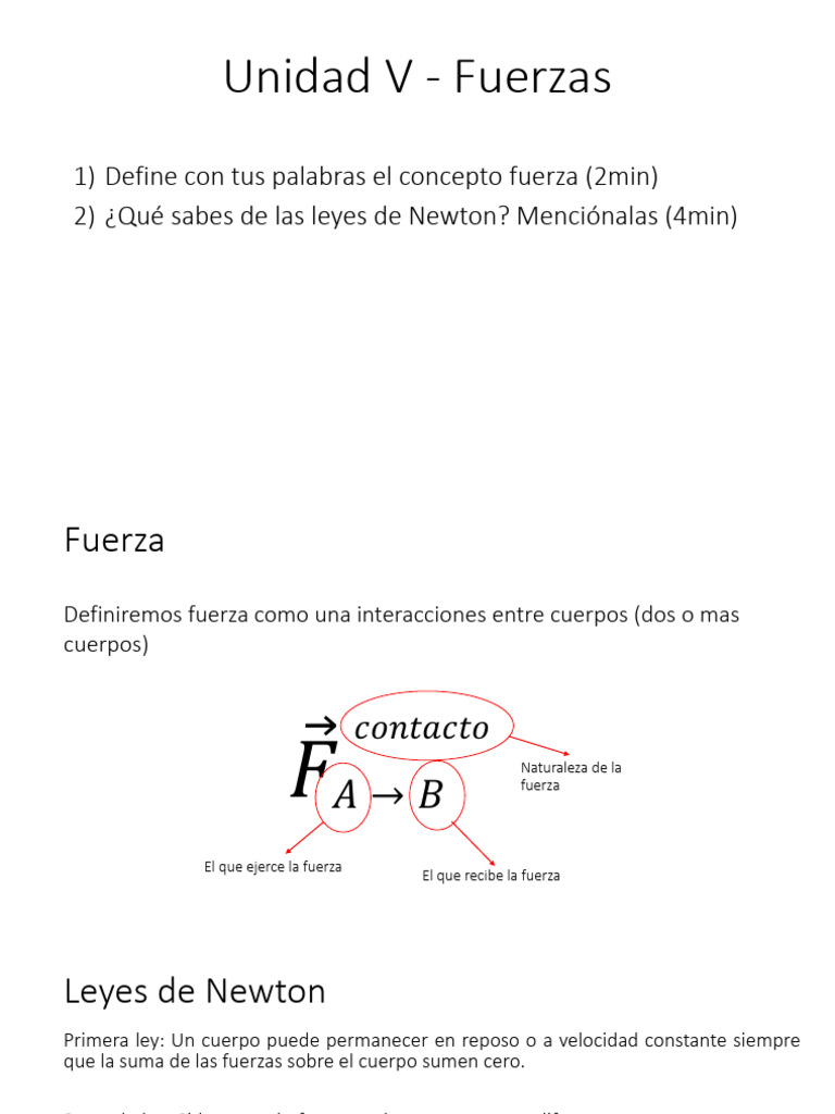 Conceptos Clave de Fuerzas y Newton | PDF | Fuerza | Las leyes del ...
