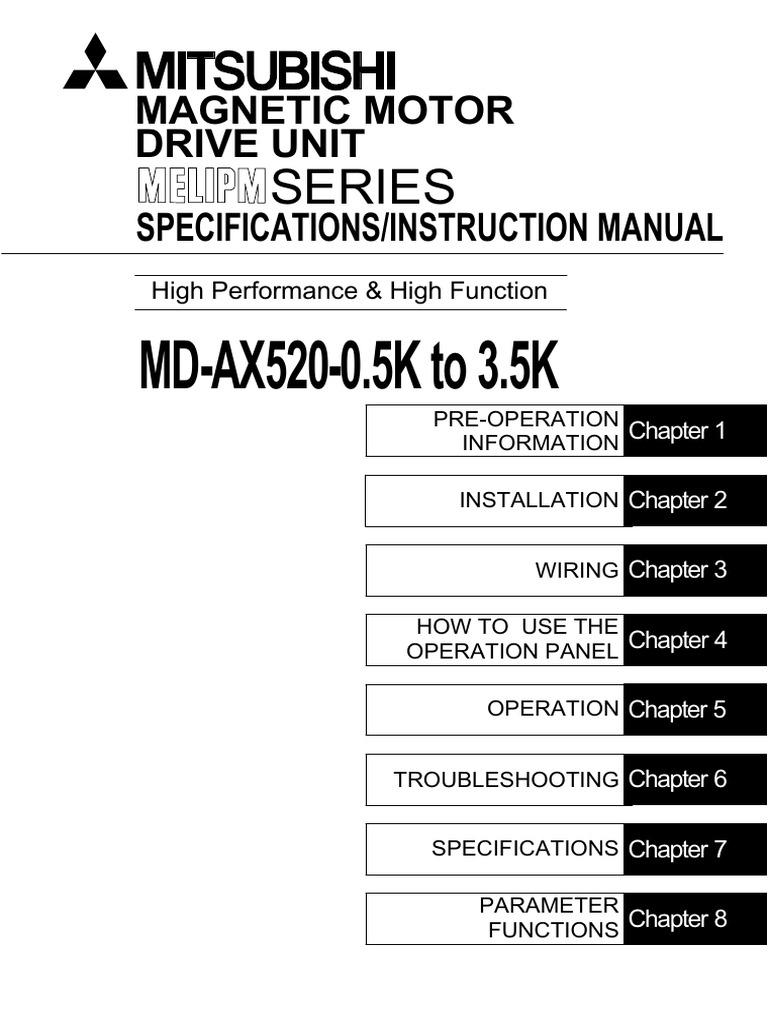 Ax 500 | PDF | Electric Motor | Electrical Connector