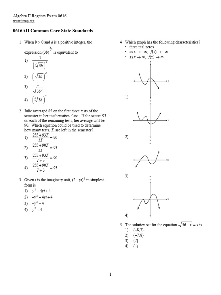 0616ExamAII EV | PDF | Function (Mathematics) | Equations