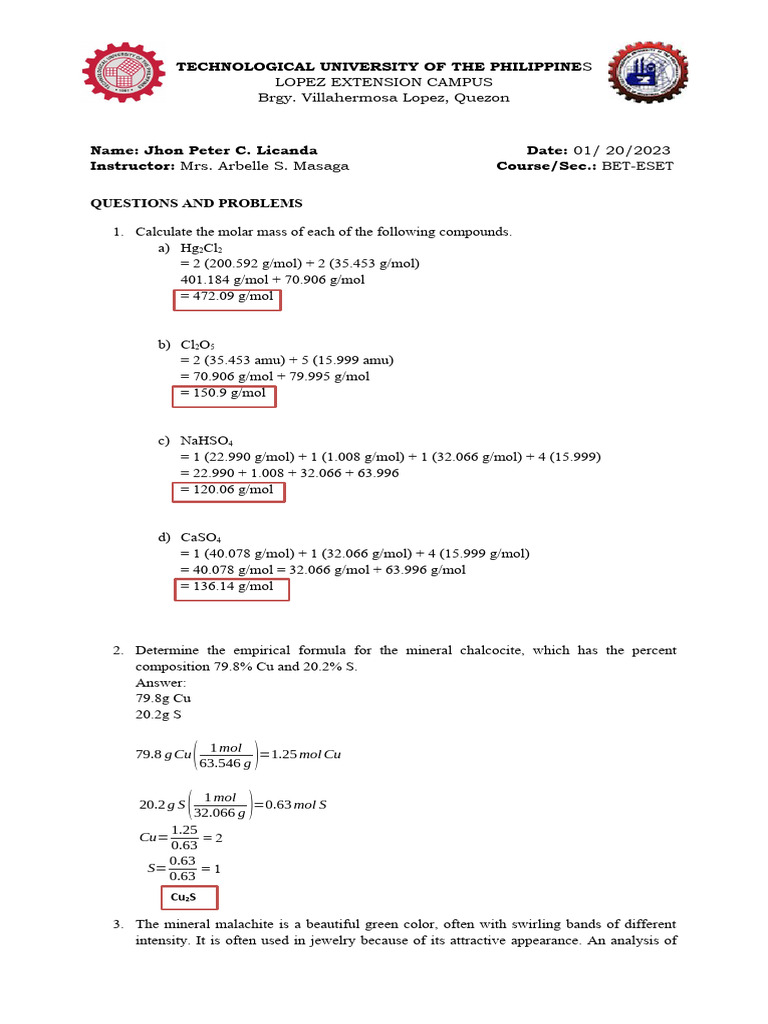 General-Chemistry-Empirical-Formula-Molecular-Formula-Percent ...
