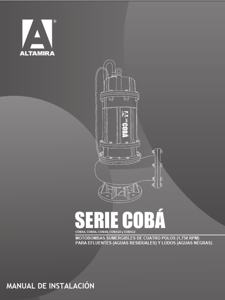Manual de Instalación - COBÁ | PDF | Bomba | Bomba