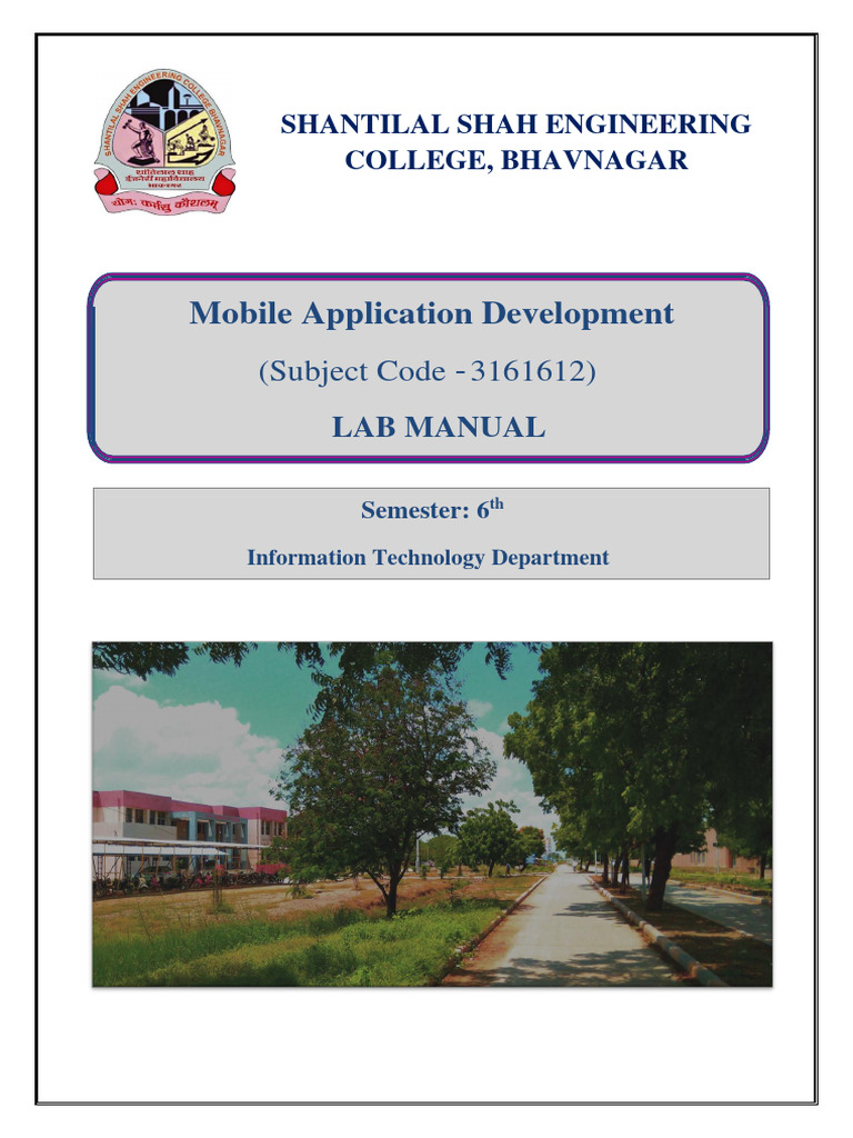 MAD LabManual - SSEC | PDF | Android (Operating System) | Engineering