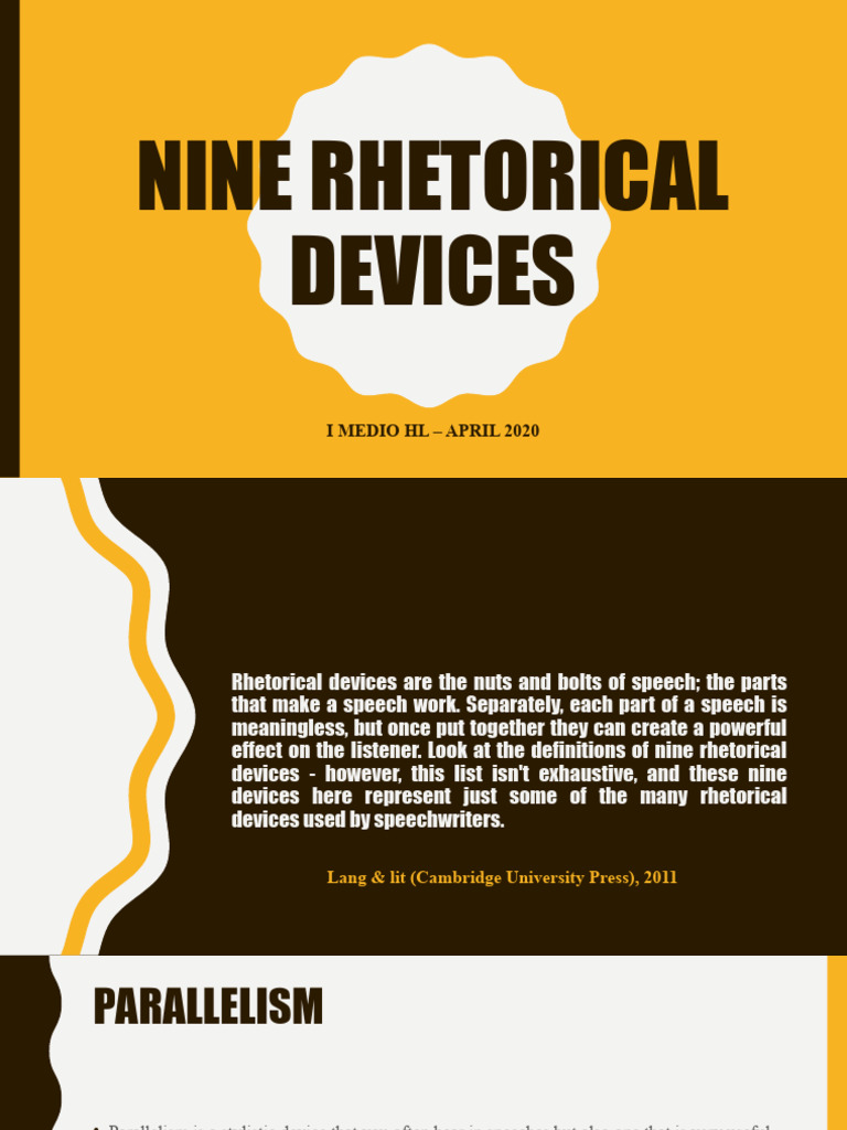 Nine Rhetorical Devices | PDF | Linguistics | Grammar