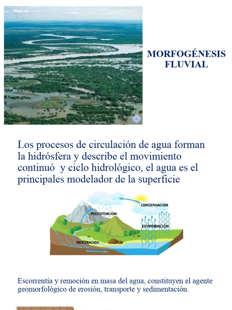 Morfogénesis Fluvial y Ciclo Hidrológico | PDF | Historia