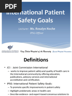 IPSG Updated As Per 7th Edition - With Huddles | PDF | Patient Safety ...