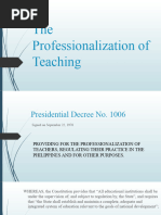 Philippine Teachers Professionalization Act | PDF | Teachers | Subpoena ...