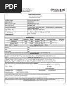 Chola Ms Health Claim Form | PDF | Cheque | Hospital