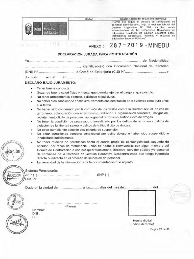 Anexo 05-RVM 287 | PDF