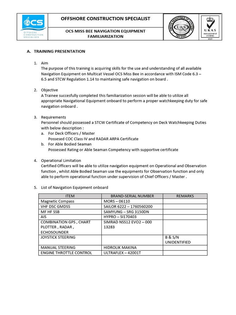 Navigation Training | PDF | Navigation | Wireless