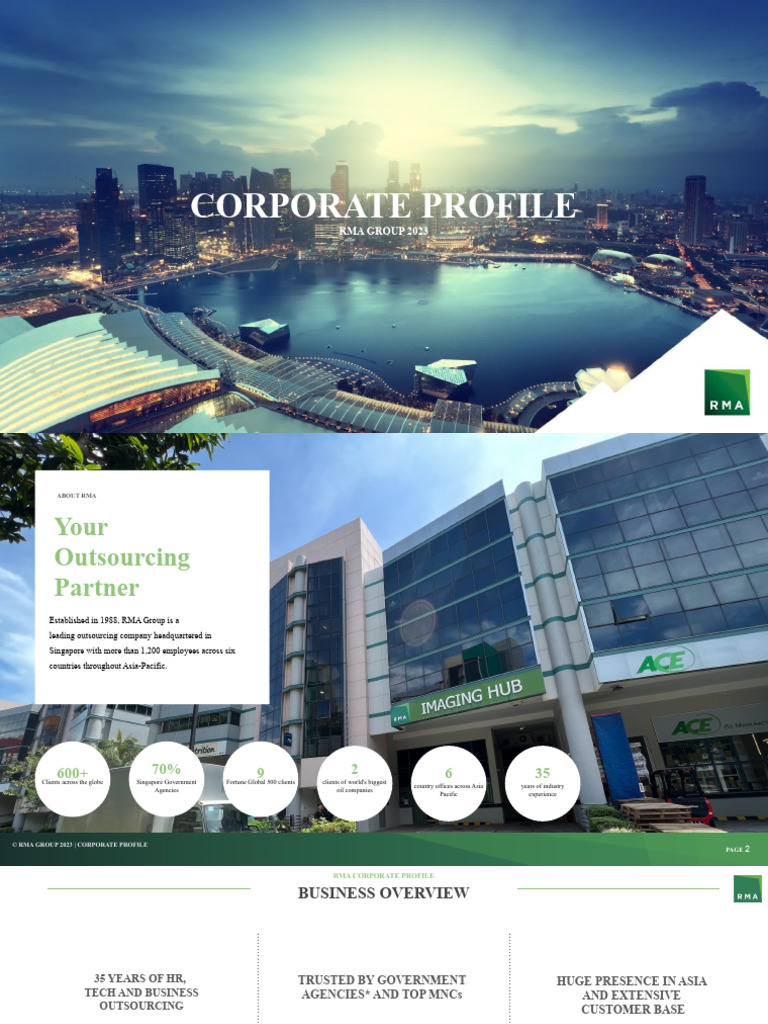 Rma Corporate Profile Final 26 June 2023 | PDF | Outsourcing | Business