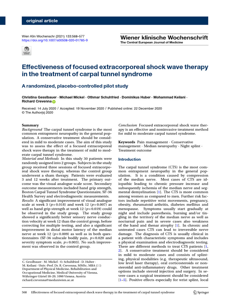 CTS 2 | PDF | Carpal Tunnel Syndrome | Physical Therapy