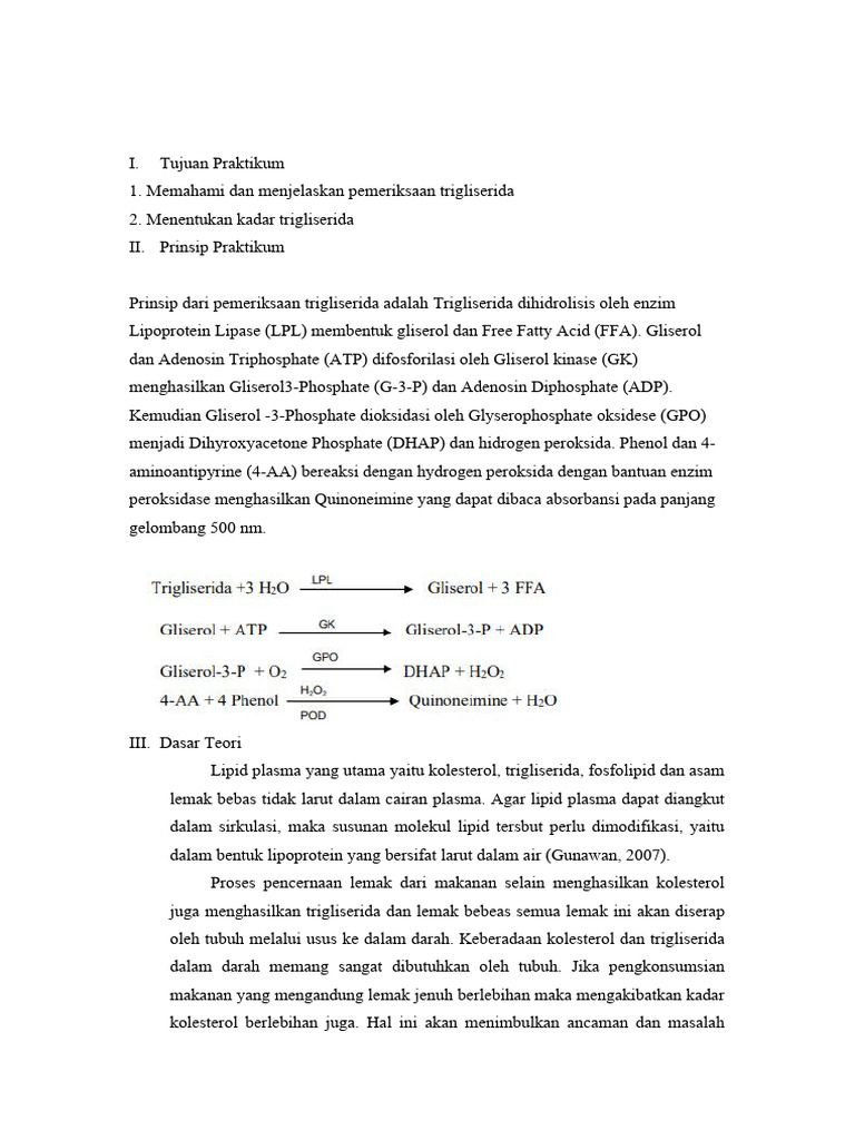 Dasar Teori Pemeriksaan Trigliserida | PDF | Sains & Matematika | Gaya ...