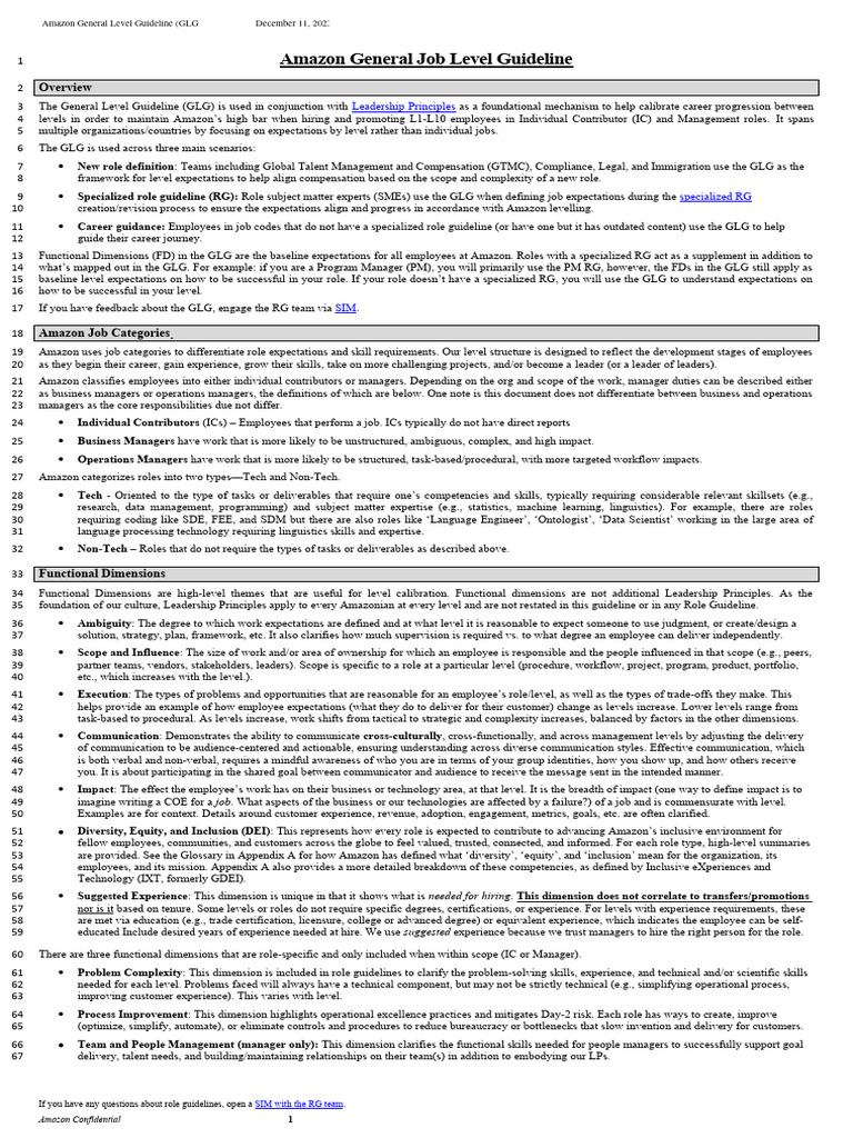 General_Level_Guideline_Tech_IC | PDF | Communication | Strategic ...