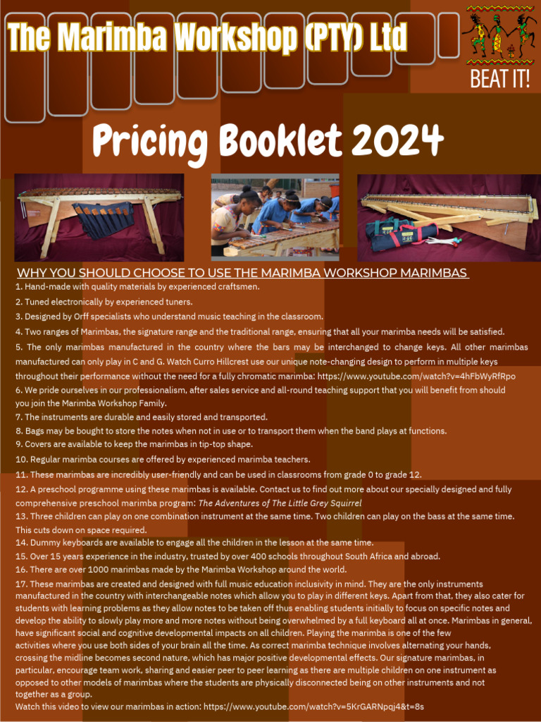 Pricing Booklet 2024 2 | PDF | Musical Instruments