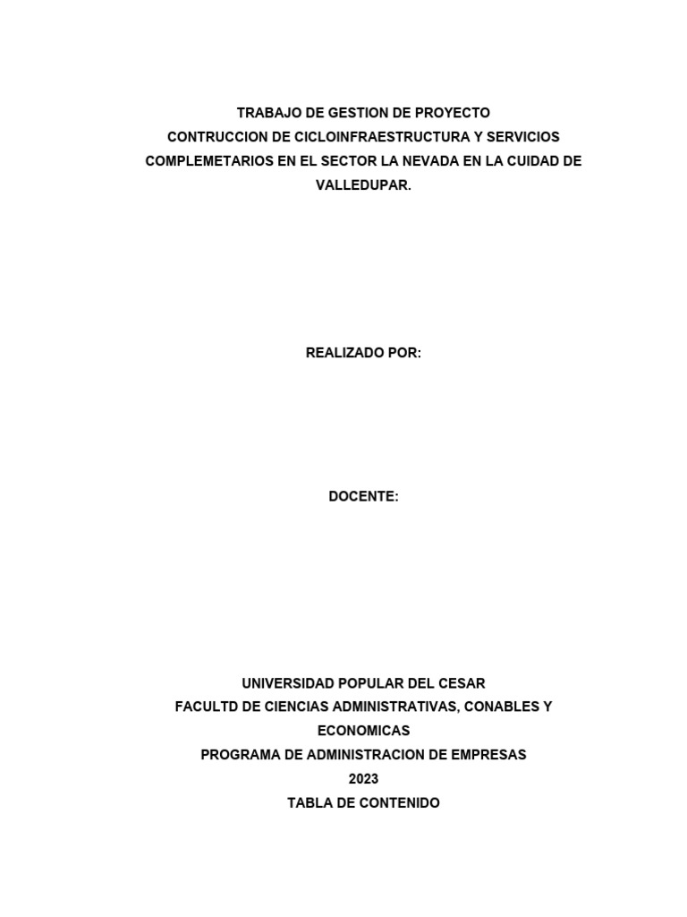 Plantilla para Gestionar Proyecto Tipo DNP | PDF