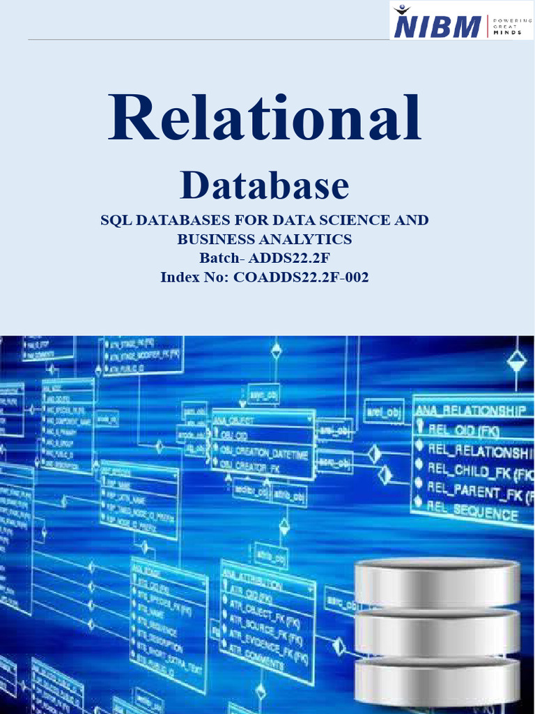 Relational Database Pdf Relational Database Relational Model