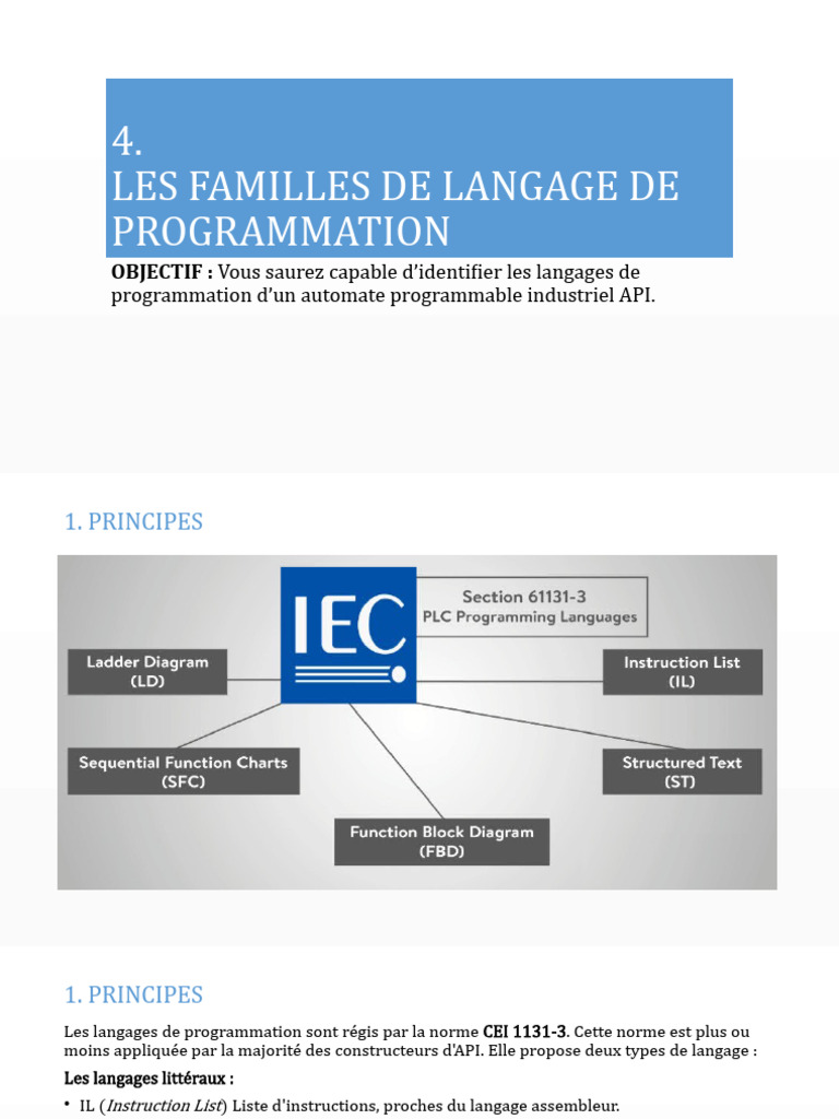 Les Familles de Langage de Programmation | PDF | Langage de programmation | Programmation ...
