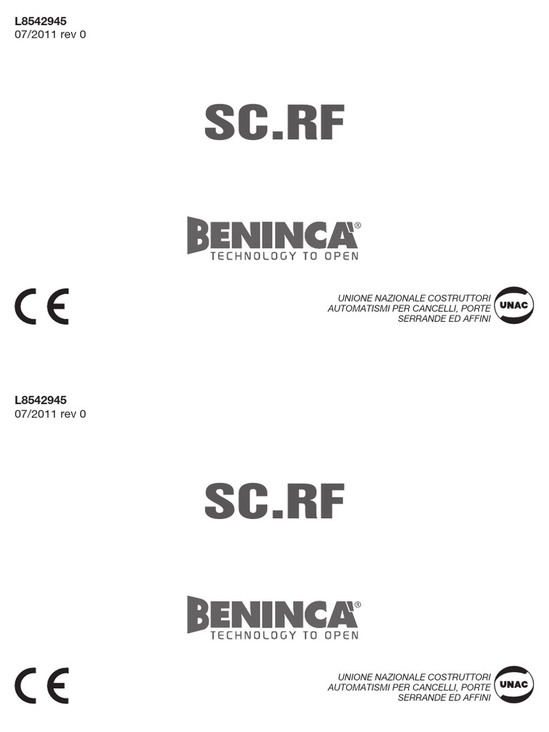 SC RF - Safety Edge Receiver | PDF | Radio | Alternating Current