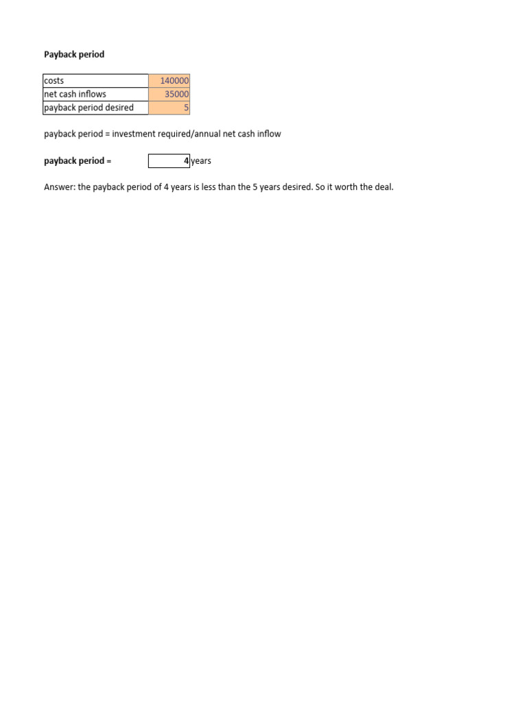 Payback Period Analysis for Projects | PDF | Net Present Value | Depreciation