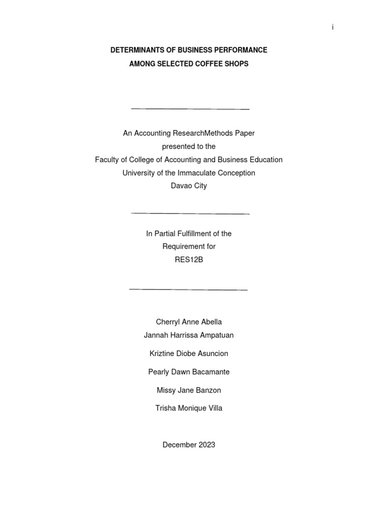Group 1 Proposal Manuscript | PDF | Strategic Management | Strategic ...