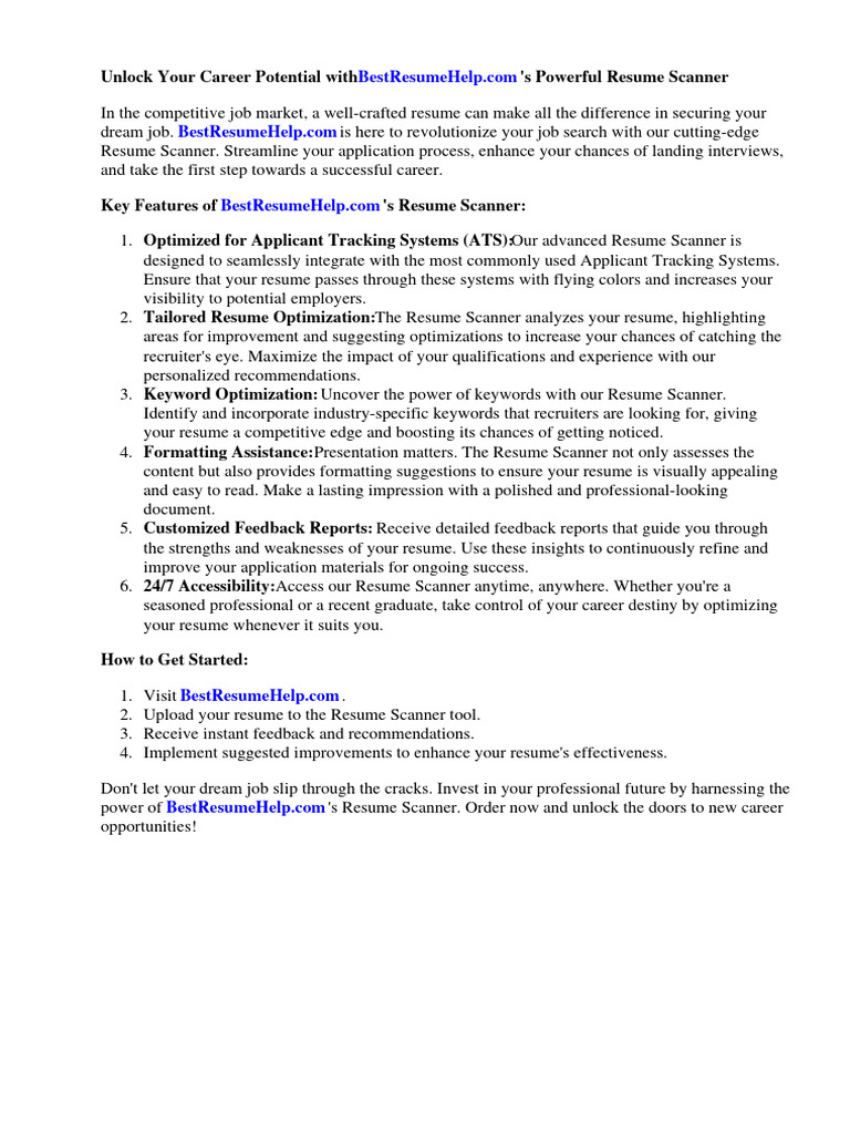 Resume Scanner Free | PDF | Résumé | Http Cookie