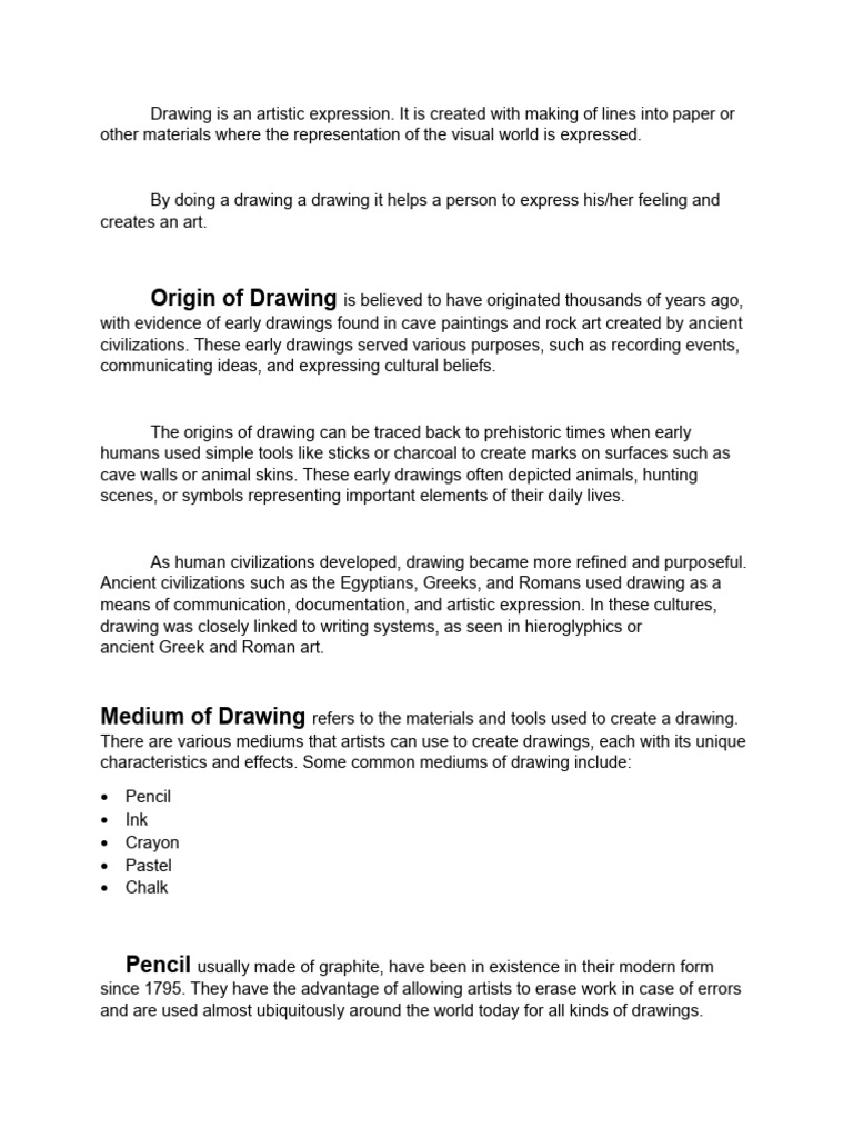 Visual Arts Notes | Download Free PDF | Drawing | Paintings